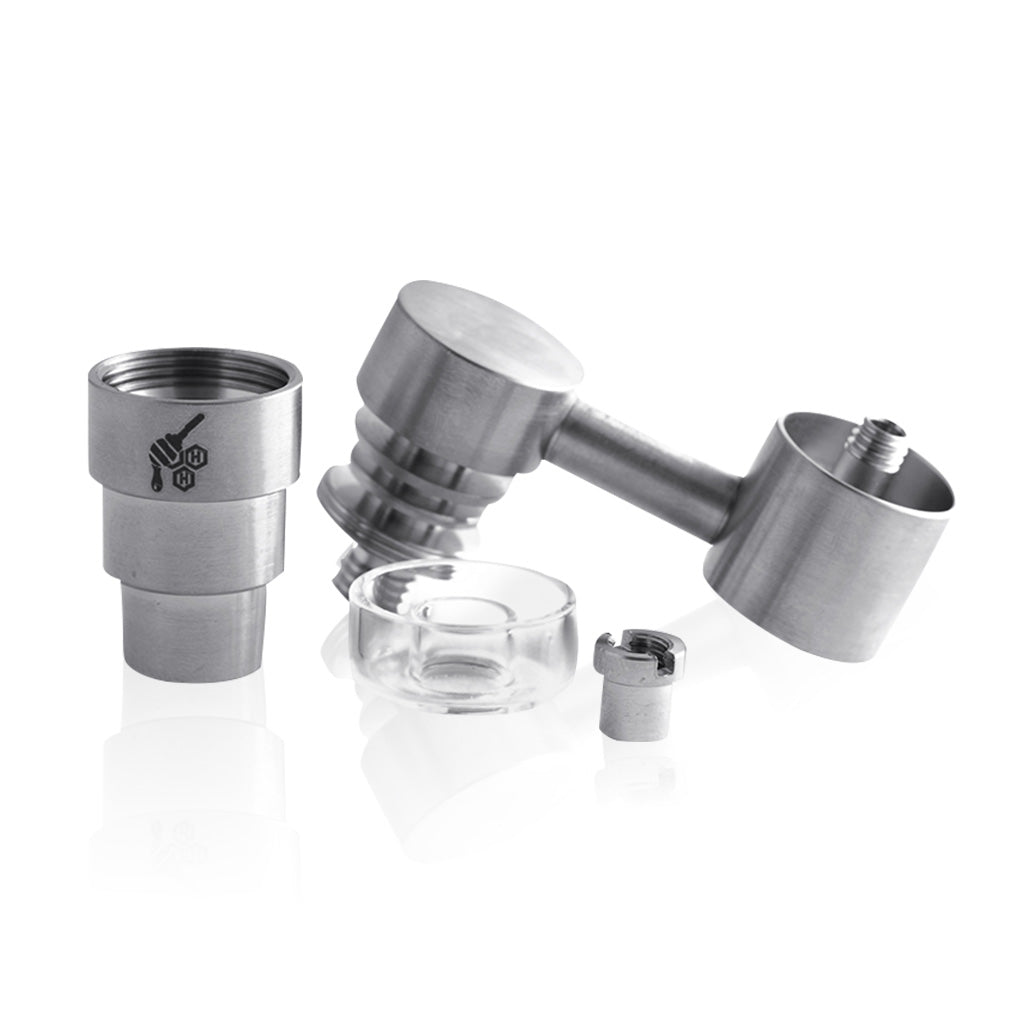 Titanium 4-in-1 Sidecar Hybrid Banger Dab Nail | Honeybee Herb